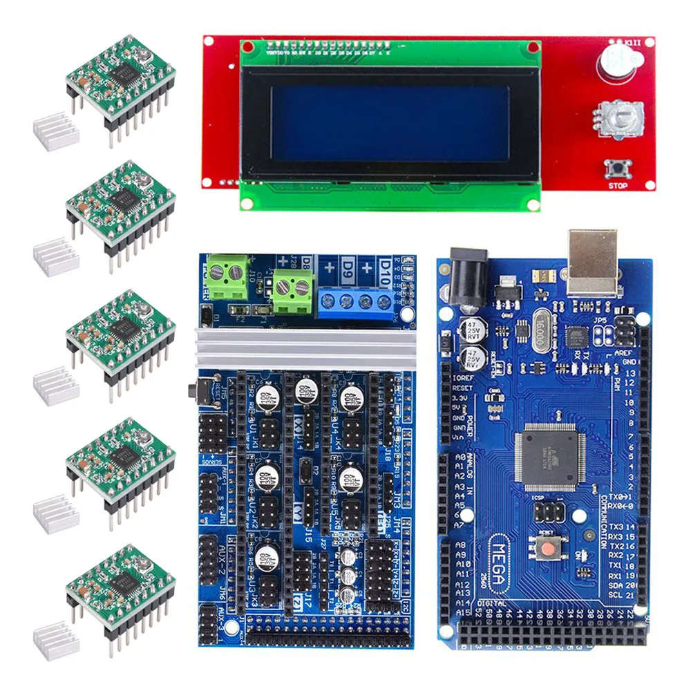 Ramps 1.6 Kit Base On Ramps 1.4 1.5 With 2004lcd Smart Controller ...