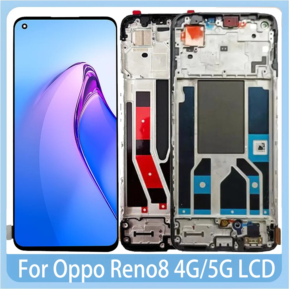 Original-AMOLED-OLED-For-Oppo-Reno8-4G-CPH2457-LCD-Display-Touch-Screen ...