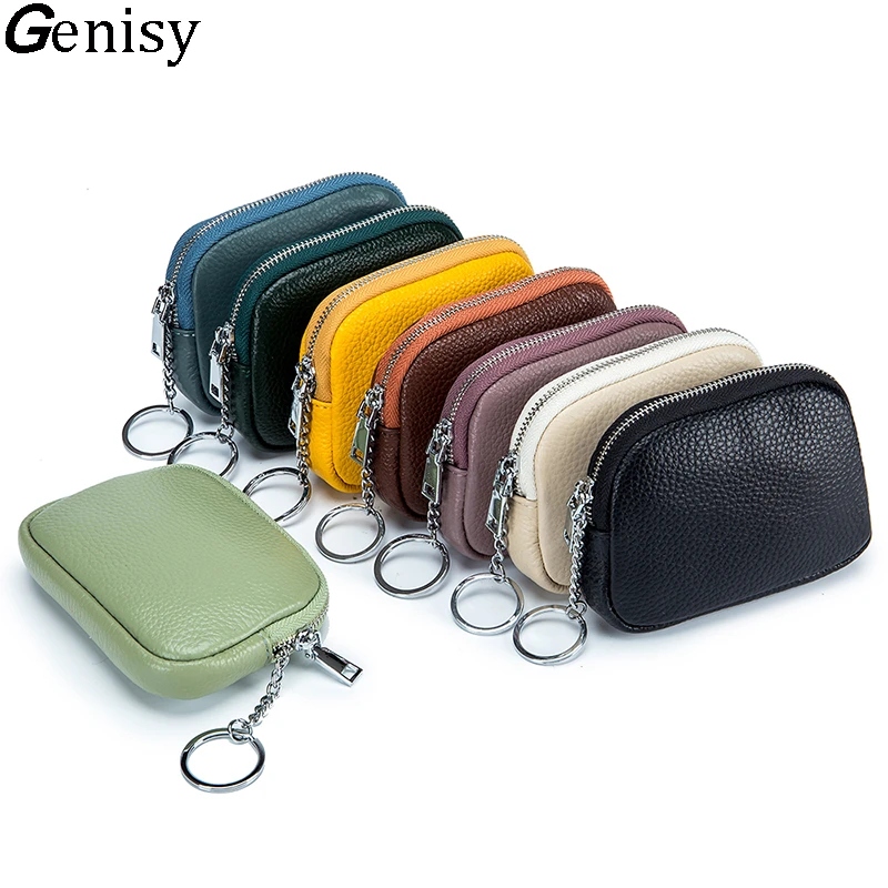 Leather Mini Keychain Coin Bag | Small Mini Leather Coin Purse ...