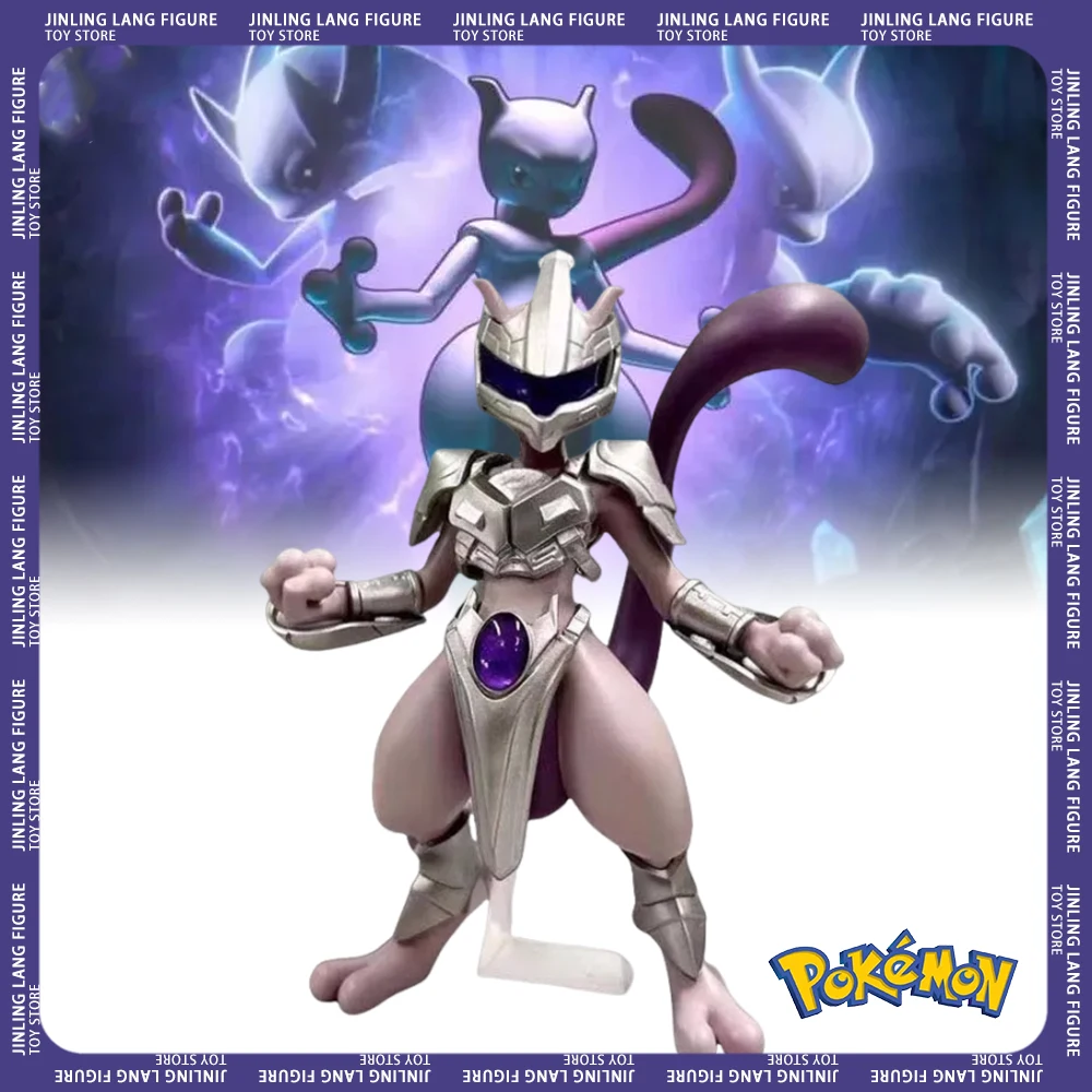 Pokemon-Anime-Figure-Mewtwo-Figure-Steel-Mewtwo-11cm-Action-Figurine ...