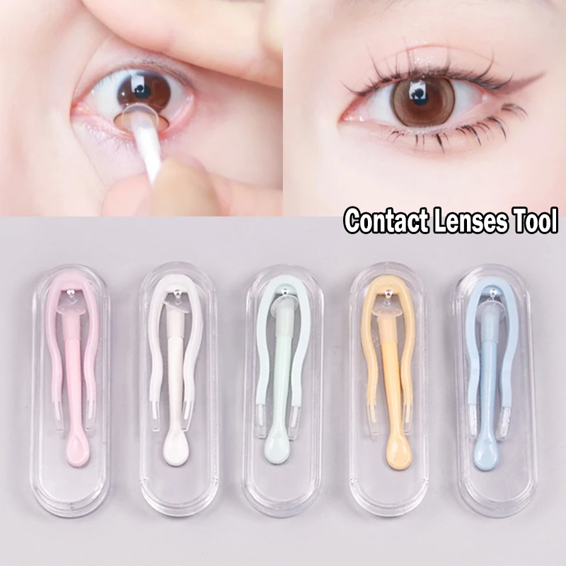 1-Set-Contact-Lenses-Tweezers-and-Special-Suction-Stick-Durable-Contact ...