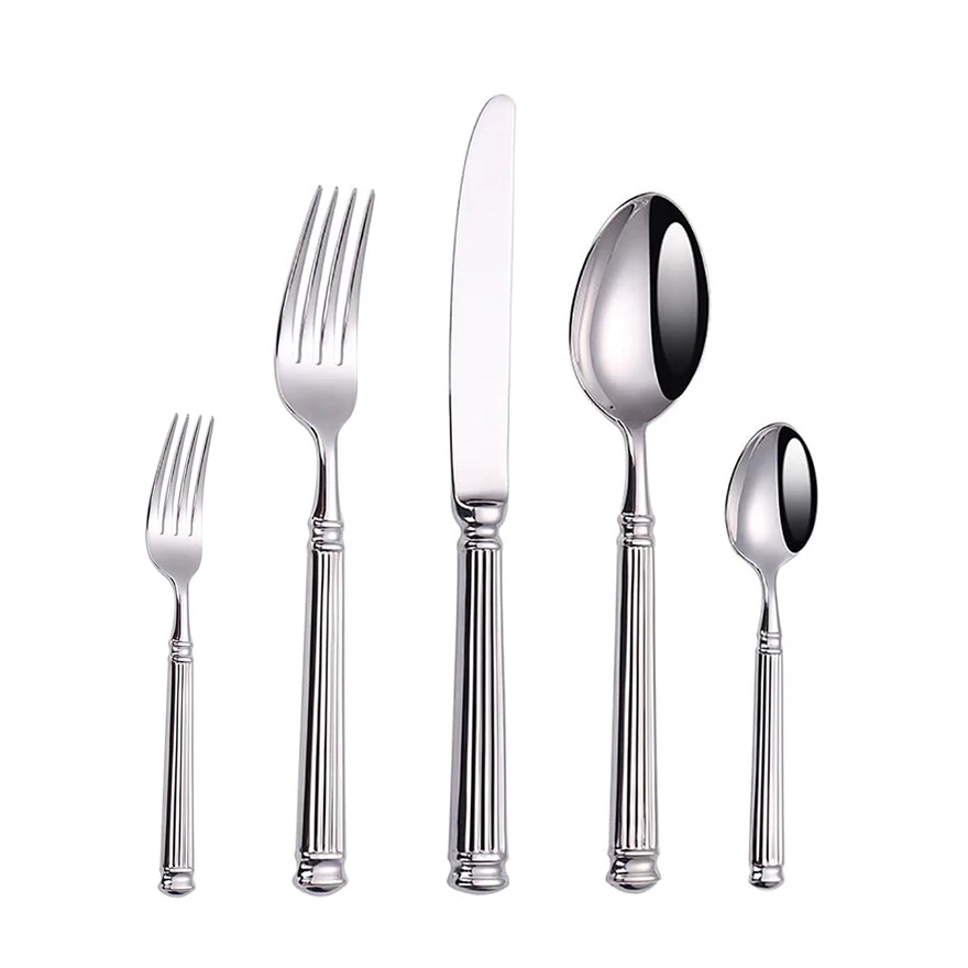 Luxury-Roman-Column-Design-Handle-Stainless-Steel-Flatware-Set-Dinner ...