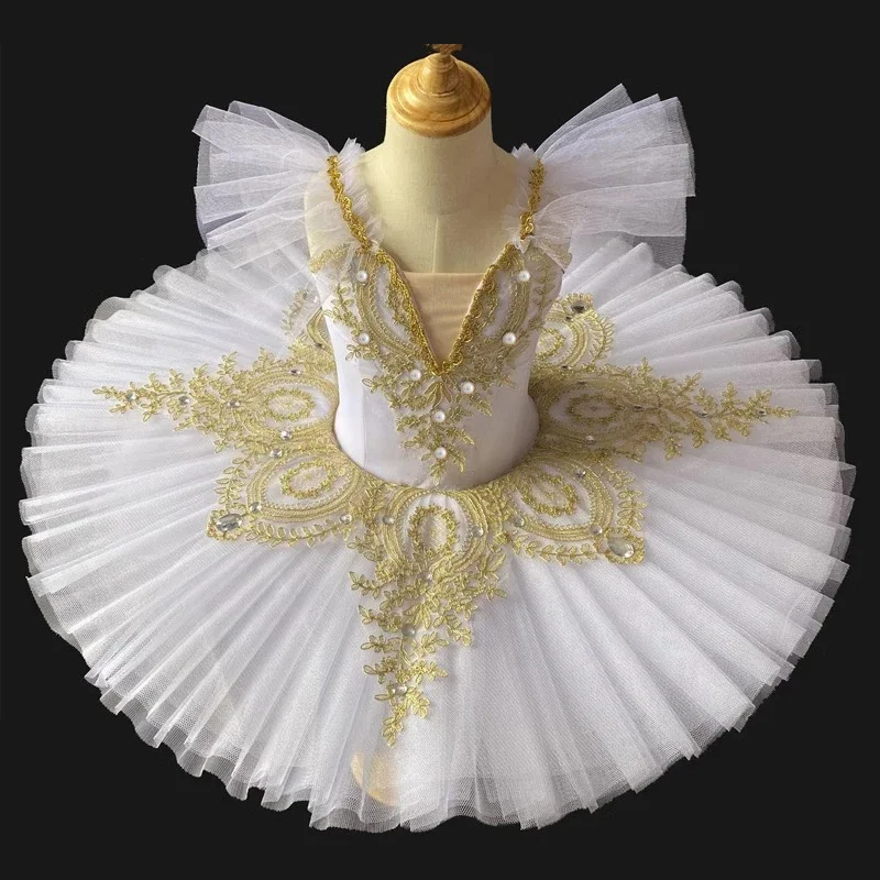 Professionelles Ballett Tutu für Mädchen – „Swan Elegance“ Weißes ...