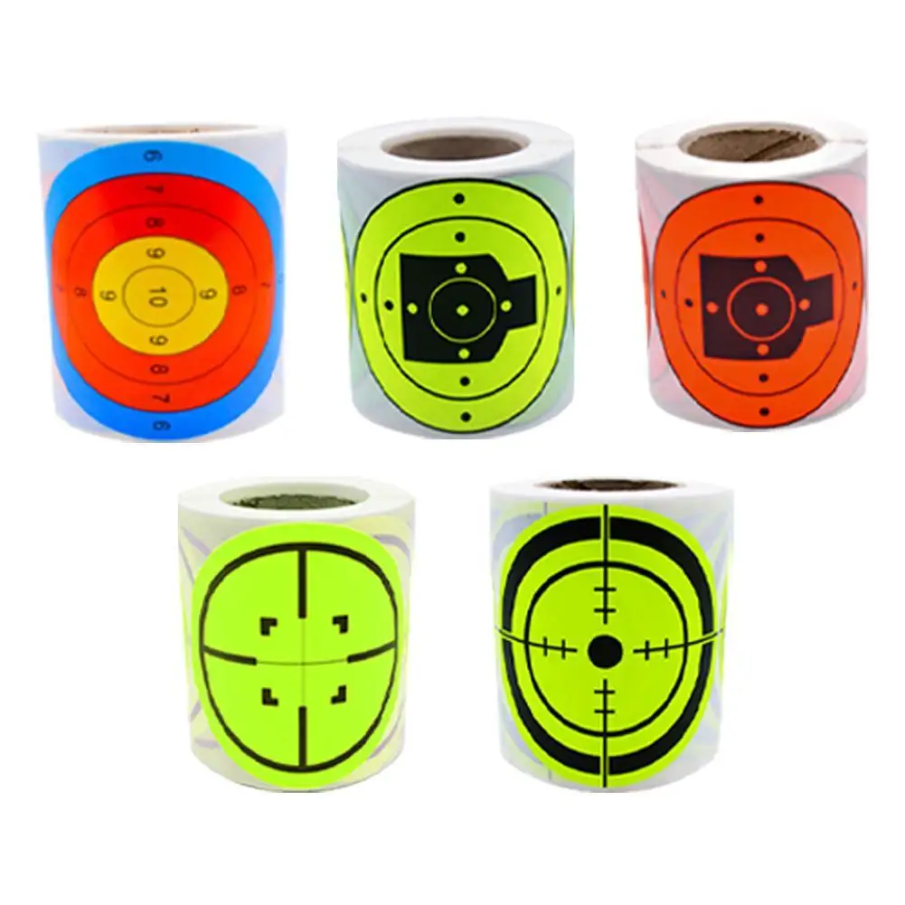 200-Pcs-Roll-Yellow-Red-Shooting-Exercises-Target-Stickers-Set-7-6-CM ...