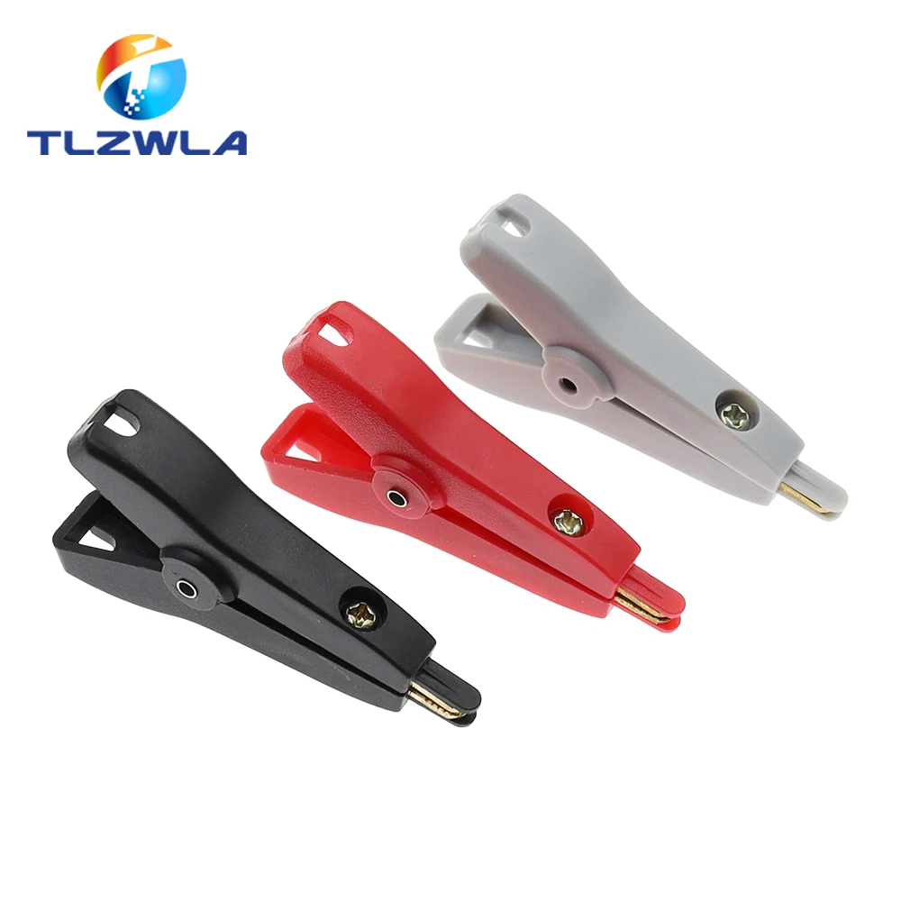 1PCS-Insulated-5A-Flat-Crocodile-Clip-52mm-LCR-Kelvin-Copper-Brass ...