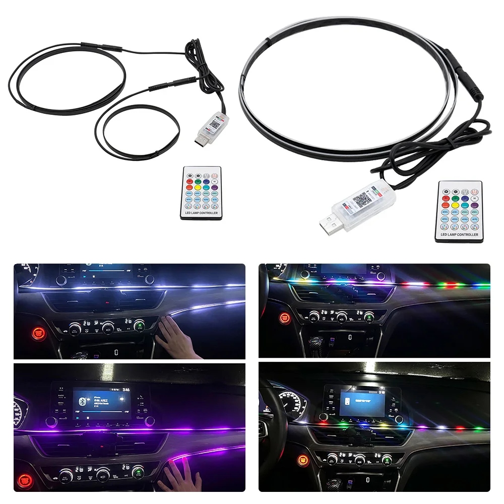 USB-Ambient-Strip-Light-RGB-LED-Ambient-Light-Remote-Control-Car ...