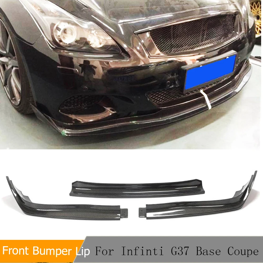 Carbon Fiber / FRP Car Front Bumper Lip Spoiler Chin Splitters For Infinti G37 Base Coupe ...