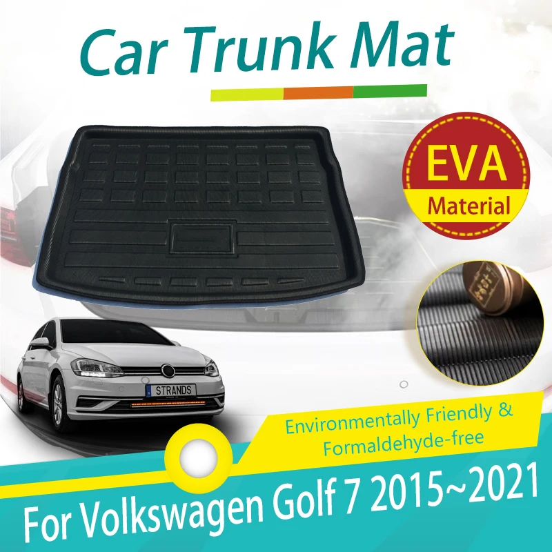 Car Trunk Mats For Volkswagen VW Golf 7 MK7 2015~2021 Waterproof Boot ...