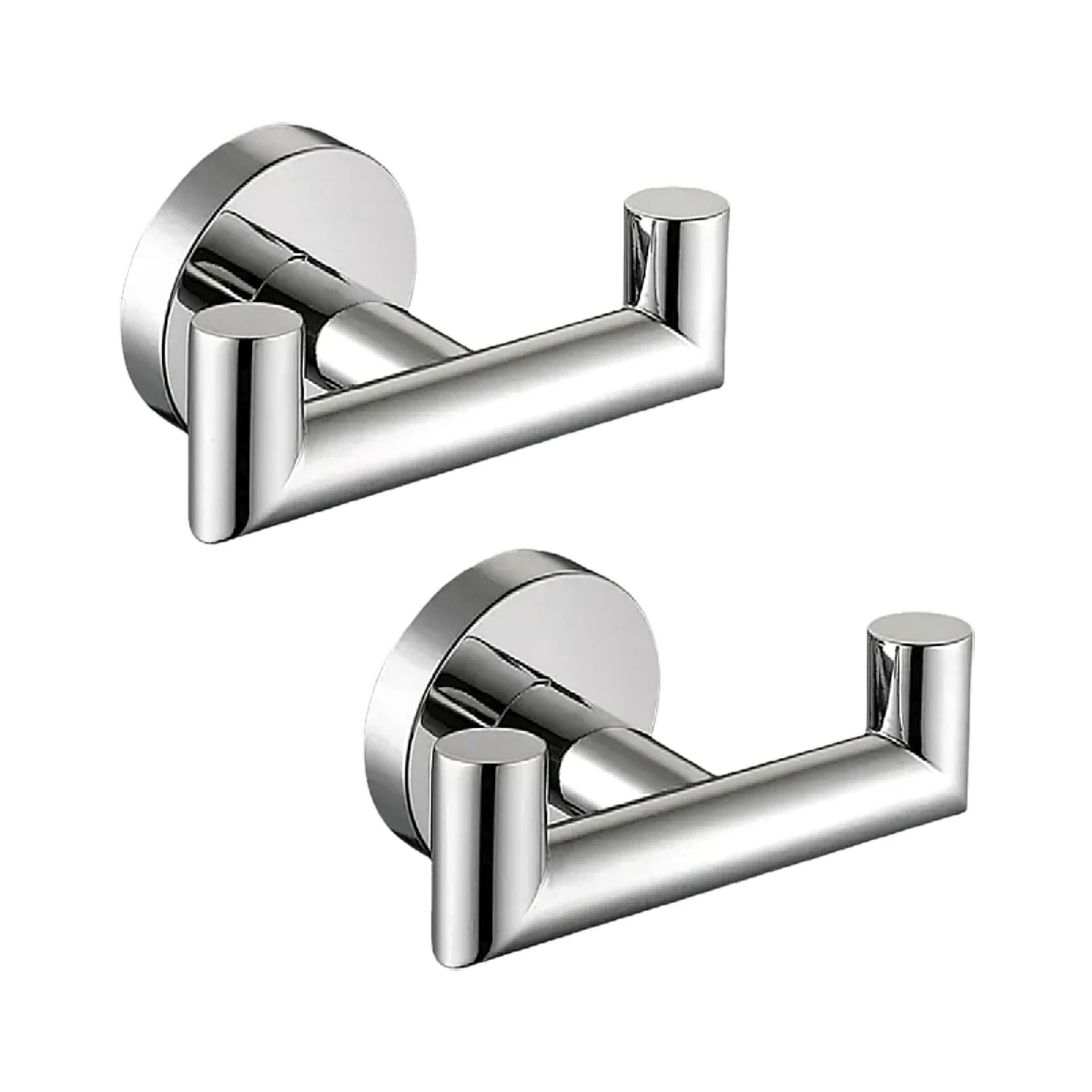1Pcs or 2Pcs 304 Stainless Steel Bathroom Double Towel Hook Bathroom ...