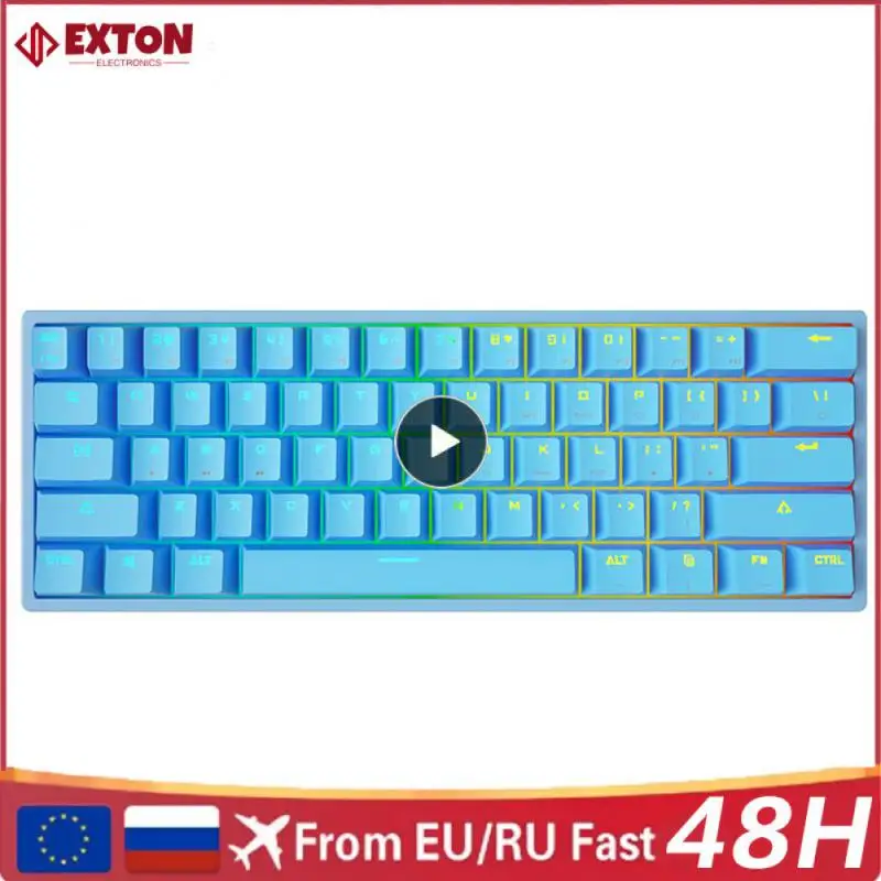 60-Mini-Mechanical-Gaming-Keyboard-E-Yooso-68-Keys-Wired-RGB-Backlit ...