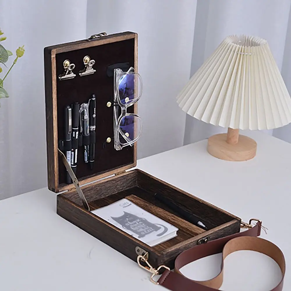 Wooden-Writers-Messenger-Wood-Box-Portable-Vintage-Sketch-Box-Postman ...