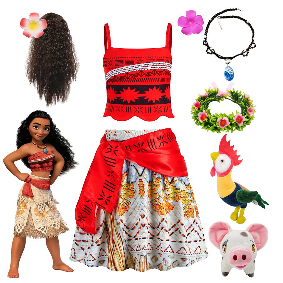 Disney-Moana-Dress-for-Girls-Princess-Costume-Summer-Beach-Party-Kids ...