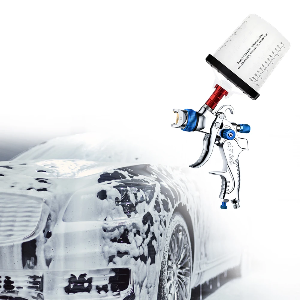 Portable-Car-Paint-Spray-Gun-Home-Cordless-Air-Spray-Gun-600cc-Gravity ...