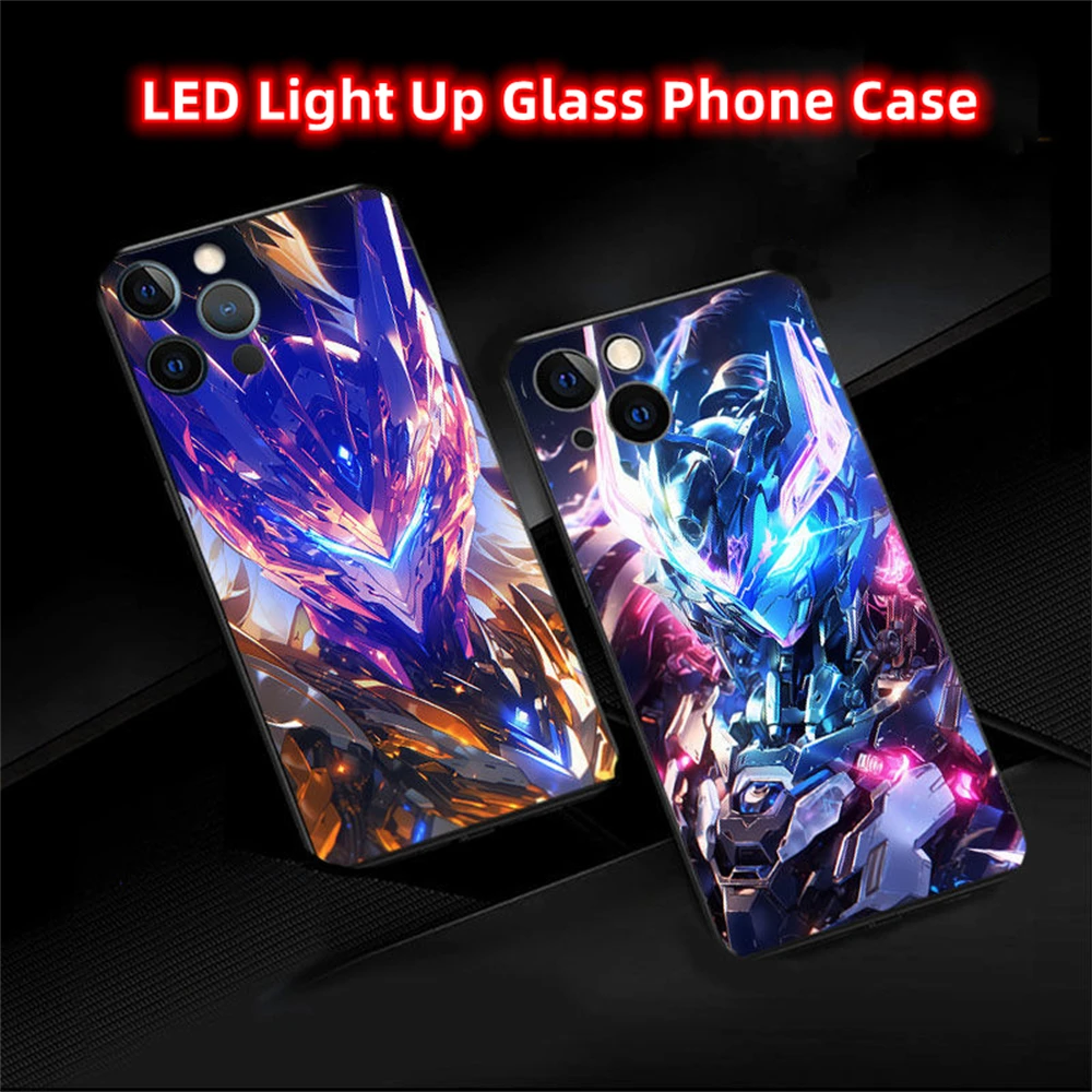 2024-Luxury-Super-Fighter-Smart-Voice-Controlled-LED-Light-Phone-Case ...