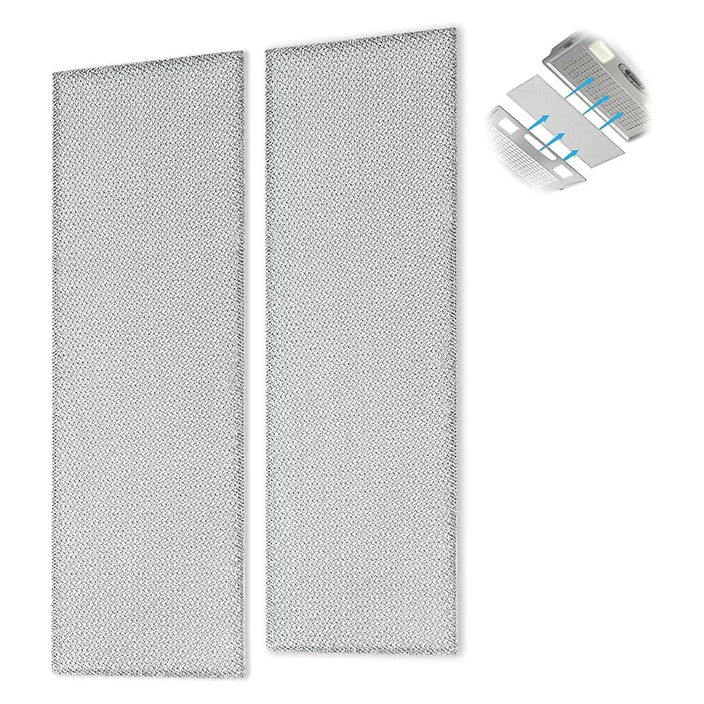 2PCS Aluminum Range Hood Grease Filter Kitchen Exhaust Fan Filter ...