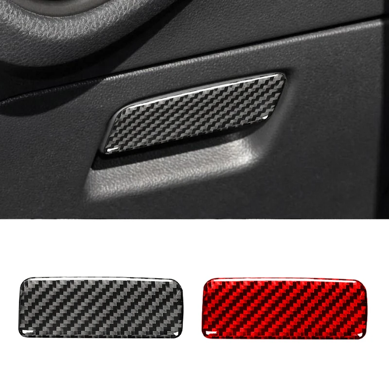 Carbon-Fiber-Car-Co-pilot-Glove-Storage-Box-Handle-Decor-Sticker ...