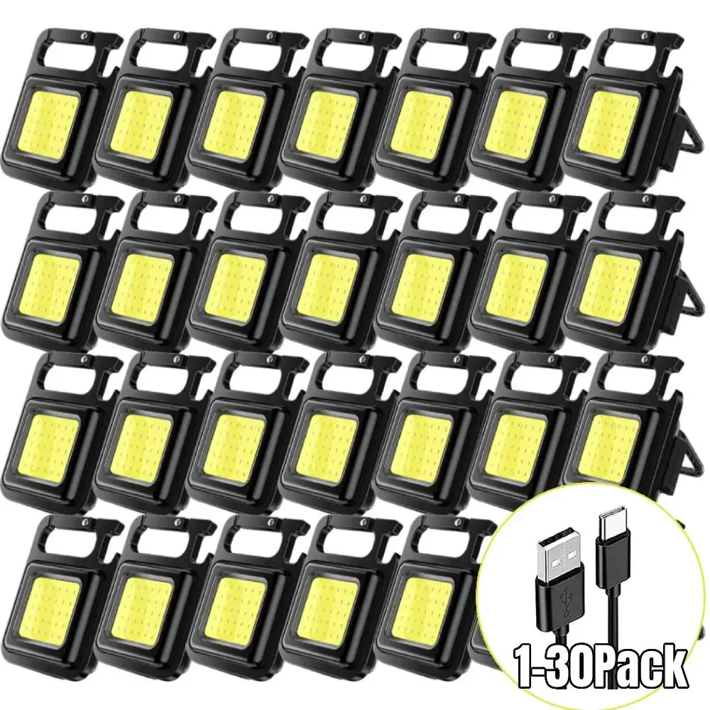 1-30PCS-Mini-LED-Working-Light-Portable-Pocket-Flashlight-Usb ...