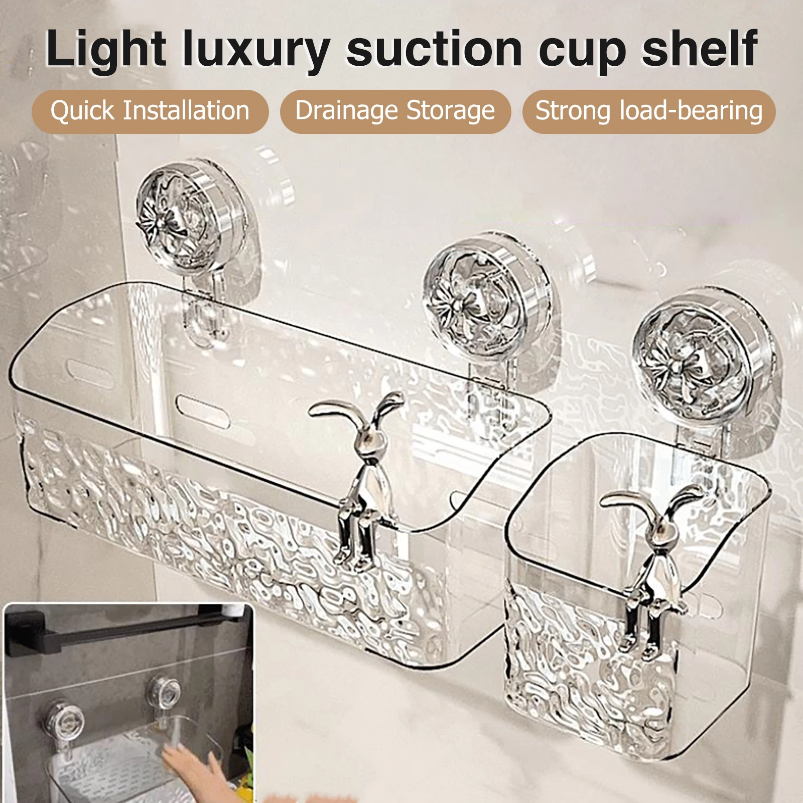 Light-Luxury-Style-Glacier-Pattern-Suction-Cup-Shelf-Bathroom-Suction ...