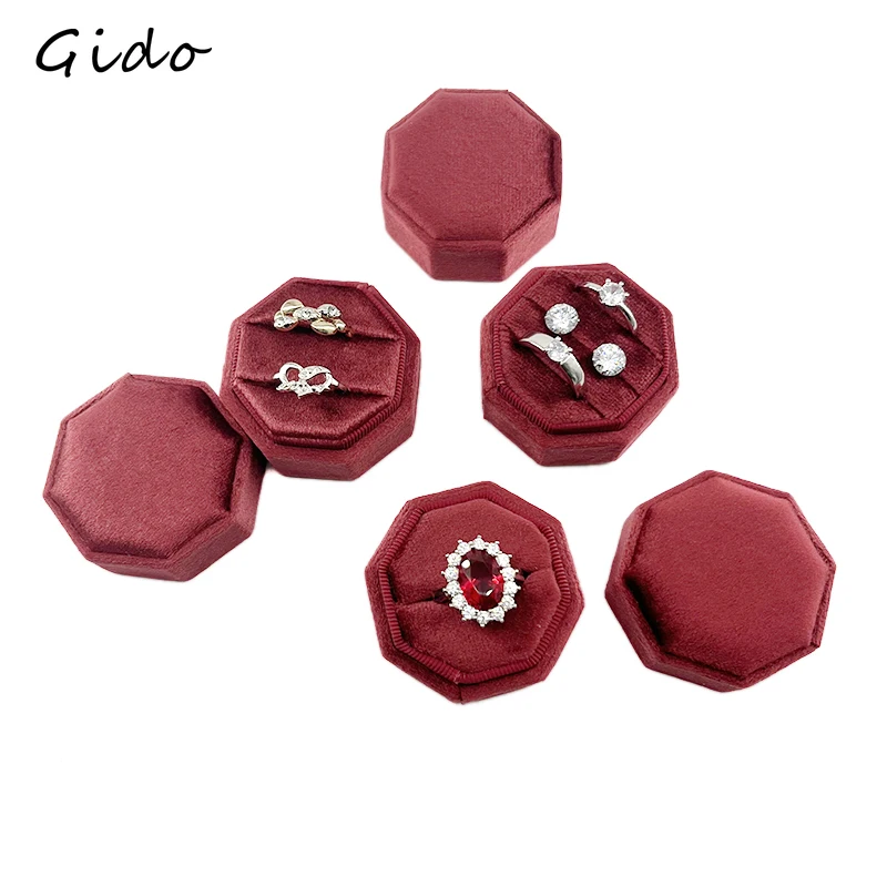 Velvet-Wedding-Ring-Box-Flip-Jewelry-Box-Couple-Lovers-Engagement-Rings ...