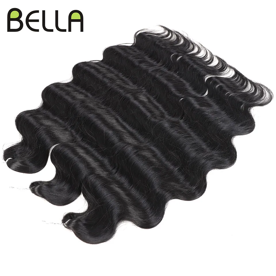 Bella-24-Inch-Body-Wave-Crochet-Braids-Hair-Synthetic-Fiber-Fake-Hair ...