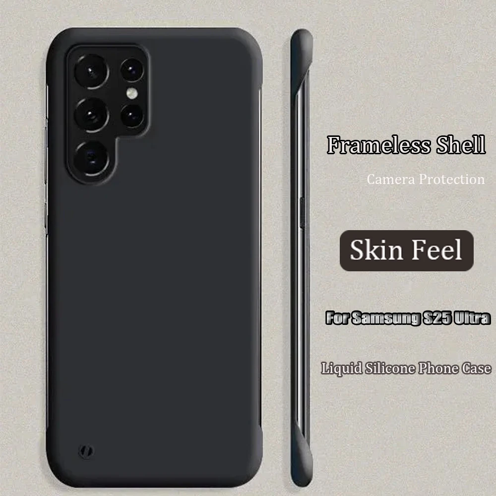 Ultra Thin Frameless Slim Hard PC Phone Case for Galaxy S21 FE (Clear)