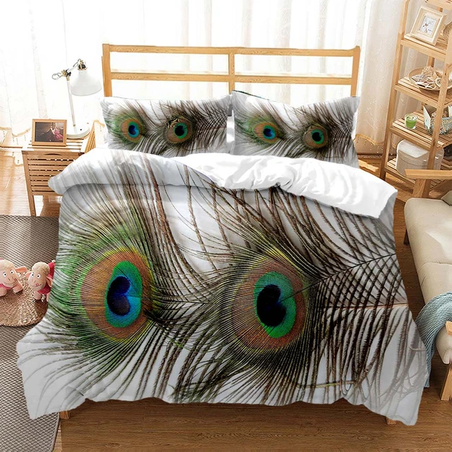 Peacock Feather Bedding