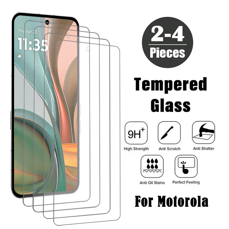 2-4Pcs Tempered Glass for Motorola Moto G75 G55 G45 G35 G84 G64 G54 G34 ...