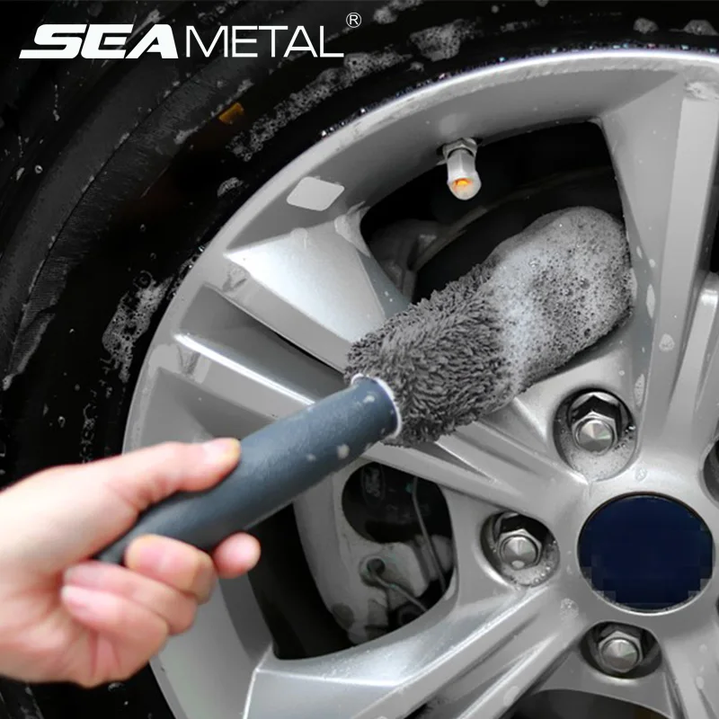 SEAMETAL-Microfiber-Car-Wheel-Tire-Rim-Brush-Auto-Wheel-Cleaning-Tool ...