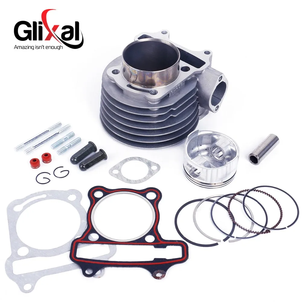 Glixal GY6 160cc Chinese Scooter Engine 58.5mm Big Bore Cylinder kit ...