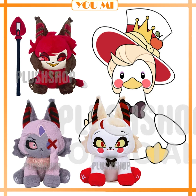 25CM-Hazbin-Hotel-Plush-Charlie-Meow-Plushie-Vaggie-Meow-Alastor-Kawaii ...