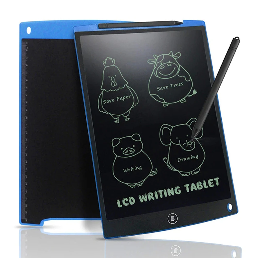 Erasable-LCD-Writing-Graphics-Tablet-Notespad-8-5-10-12-Inches-Drawing ...