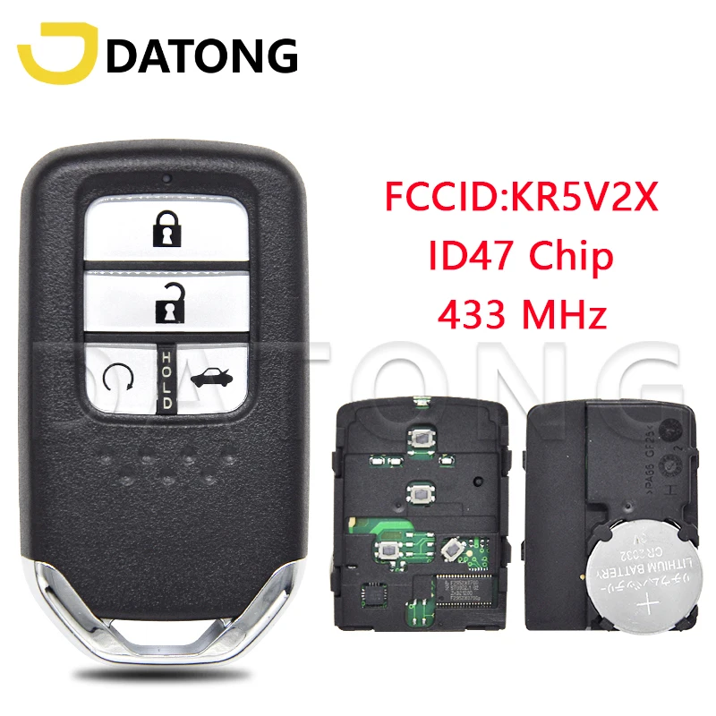 Datong World Car Remote Key For Honda Civic Accord C-rv 2014-2017 ...