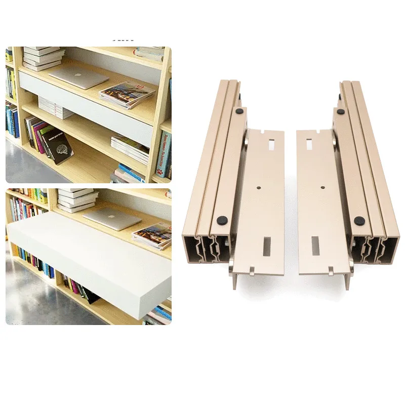 Kitchen-Cabinet-Folding-Guide-Aluminum-Alloy-Rail-Telescopic-Table ...