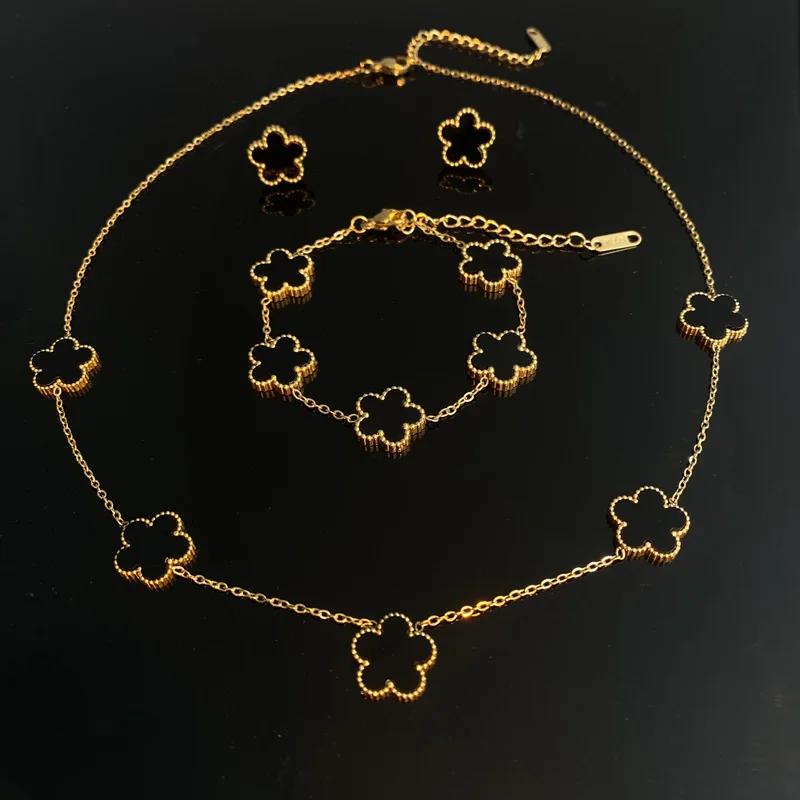 Luxury-Clover-Jewelry-Set-High-Quality-Stainless-Steel-Plated-14K-Gold ...