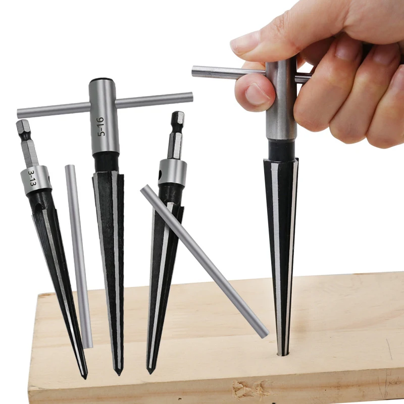 Electric-Drill-Reamer-Hand-Taper-Reamer-Woodworking-Dual-Purpose-T-Type ...