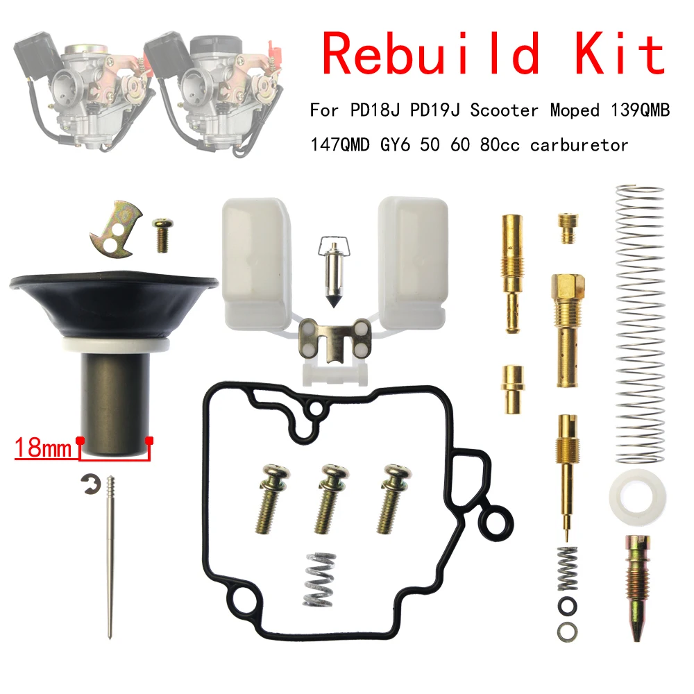 motorcycle-Carburetor-Rebuild-Kit-Diaphragm-membrane-18mm-for-Scooter ...