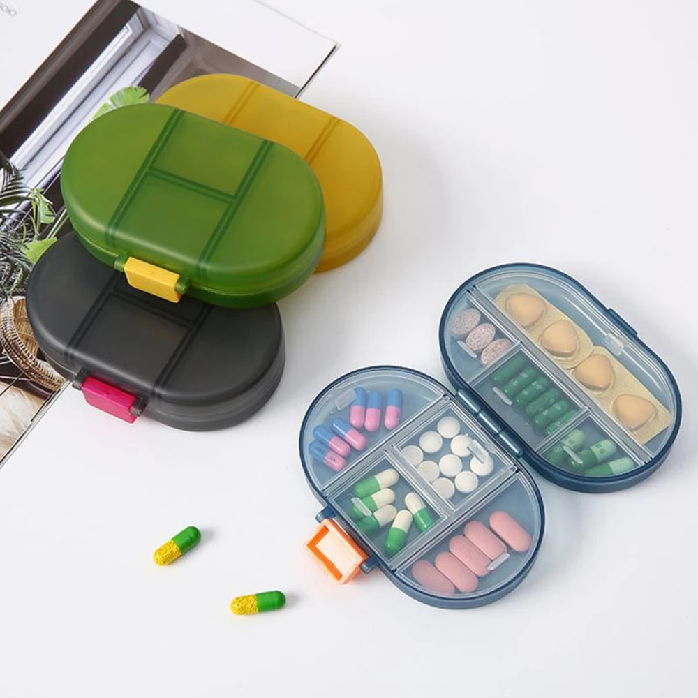 1pcs Travel Pill Organizer,8 Compartments Portable Pill Case,Daily Pill ...