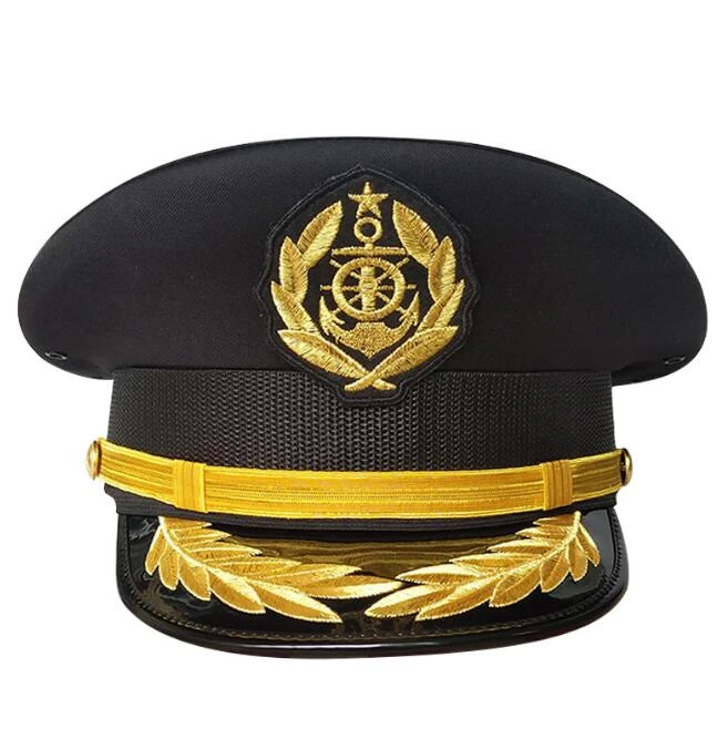 Embroidery Navy Officer Hat Captain Military Cap Crewman Sailor ...