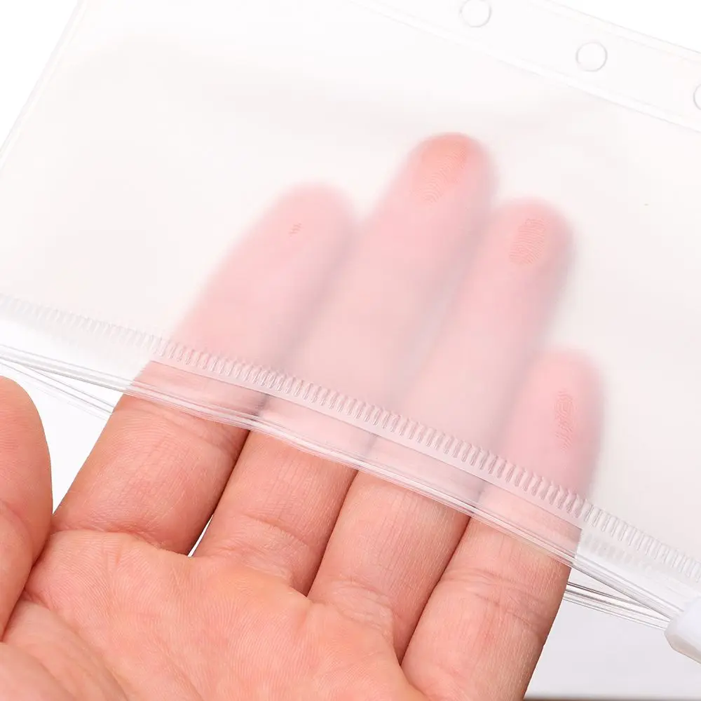 POCHETTE PLASTIQUE,3--Pochettes en PVC transparent pour classeur à 6 ...