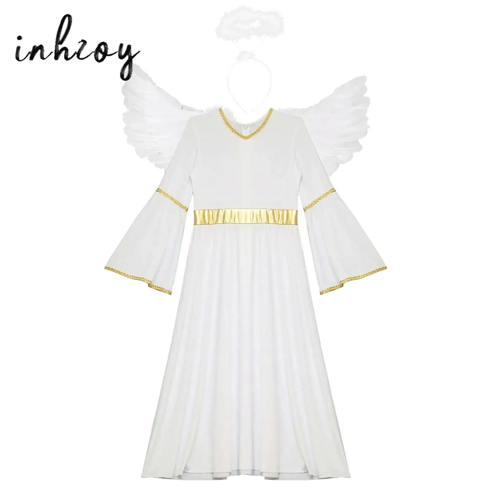 Kids-Girls-Greek-Princess-Cosplay-Costume-Toga-Halloween-Party-God ...