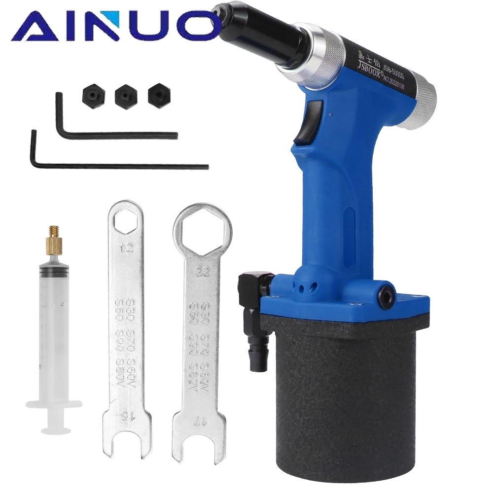 Air-Hydraulic-Rivet-Gun-Pneumatic-Rivet-Nut-Riveter-Gun-Riveting-Power ...