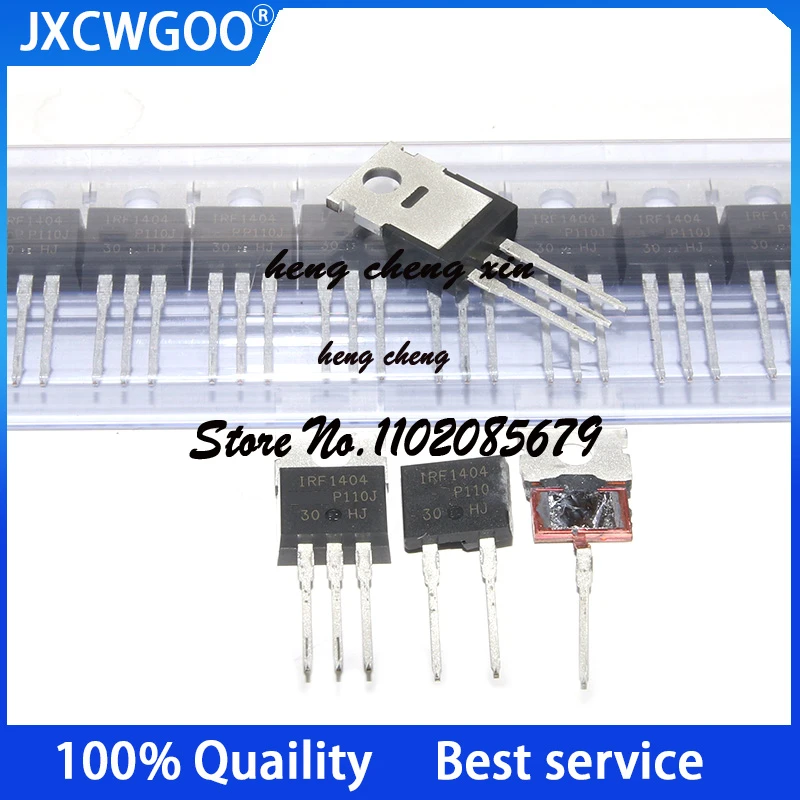 200PCS 100% New Original IRF1404PBF IRF1404 1404 TO 220 FET MOS 40v/202a in line| | - AliExpress