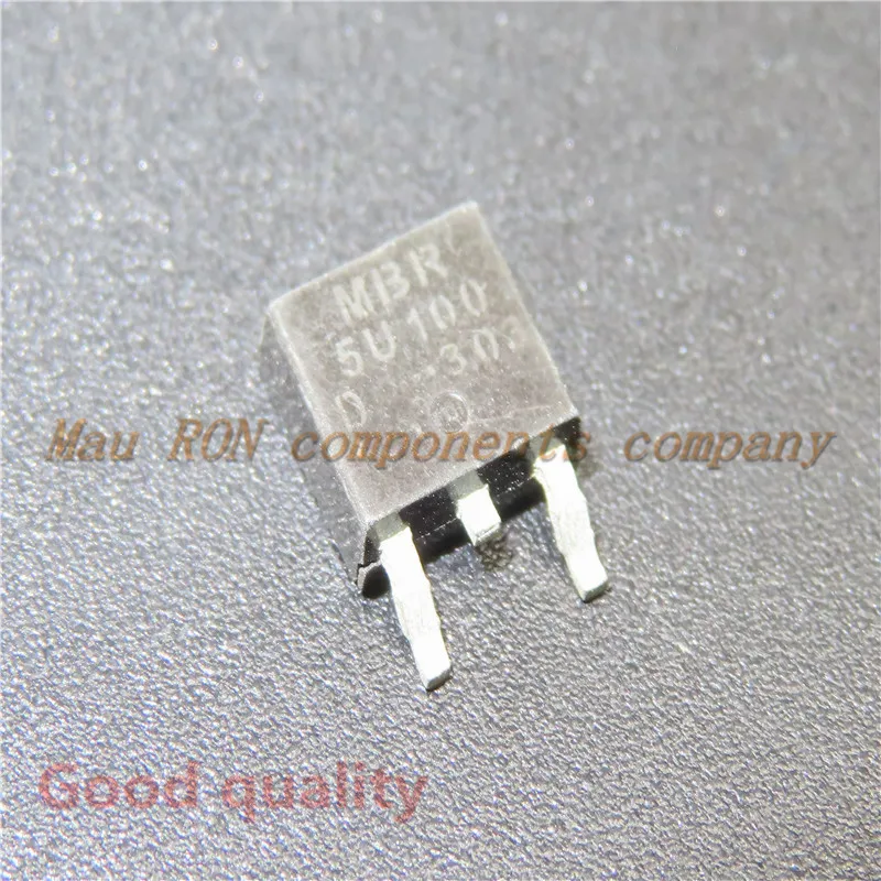10PCS/LOT MBR5U100 5U100 MBR5U100CT TO-252 SMD 100V 5A Schottky ...