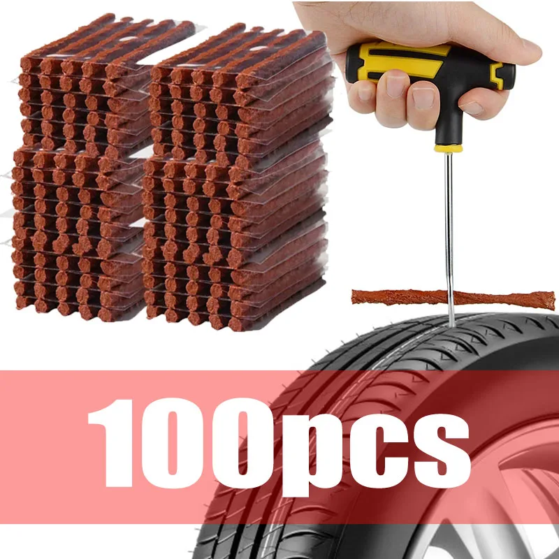 Tire-Repair-Strips-Tubeless-Rubber-100-5Pcs-Glue-Seals-for-Car ...