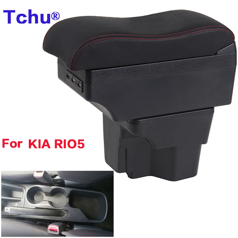 For-KIA-Rio-5-Armrest-Box-For-KIA-RIO-5-Car-Armrest-Box-Retrofit-USB ...