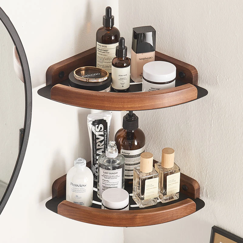 Multi-purpose Floating Shelf | Corner Shelf Wall Bathroom | Bathroom ...