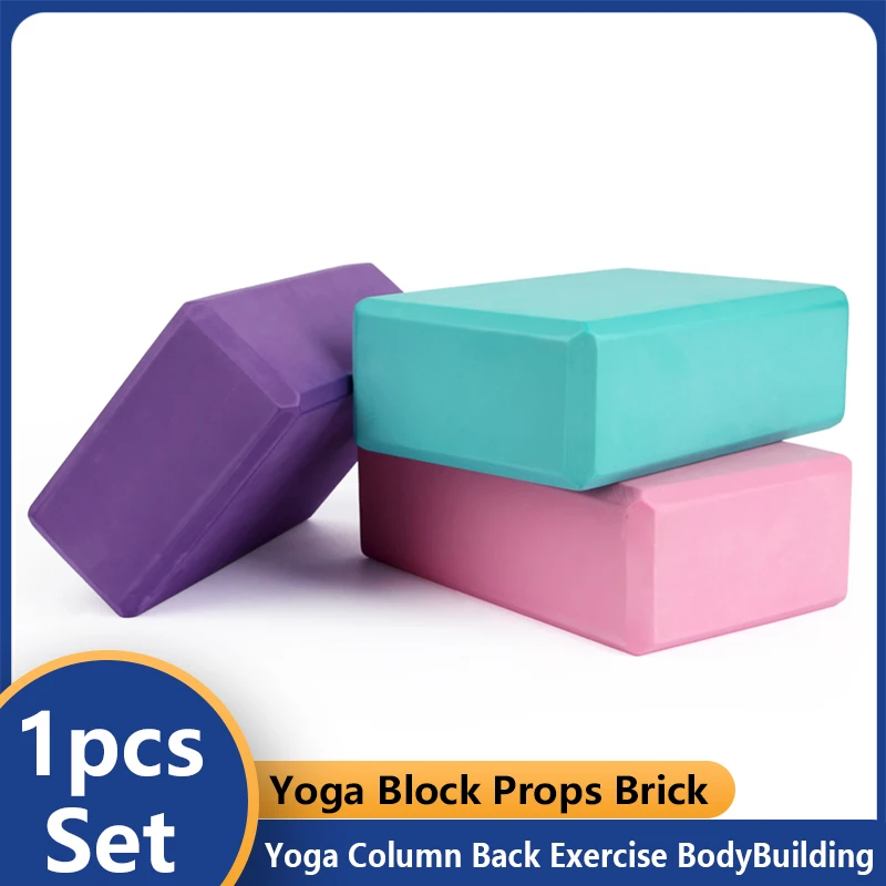 EVA-Foam-Yoga-Block-Props-Brick-Gym-Pilates-Yoga-Column-Back-Exercise ...