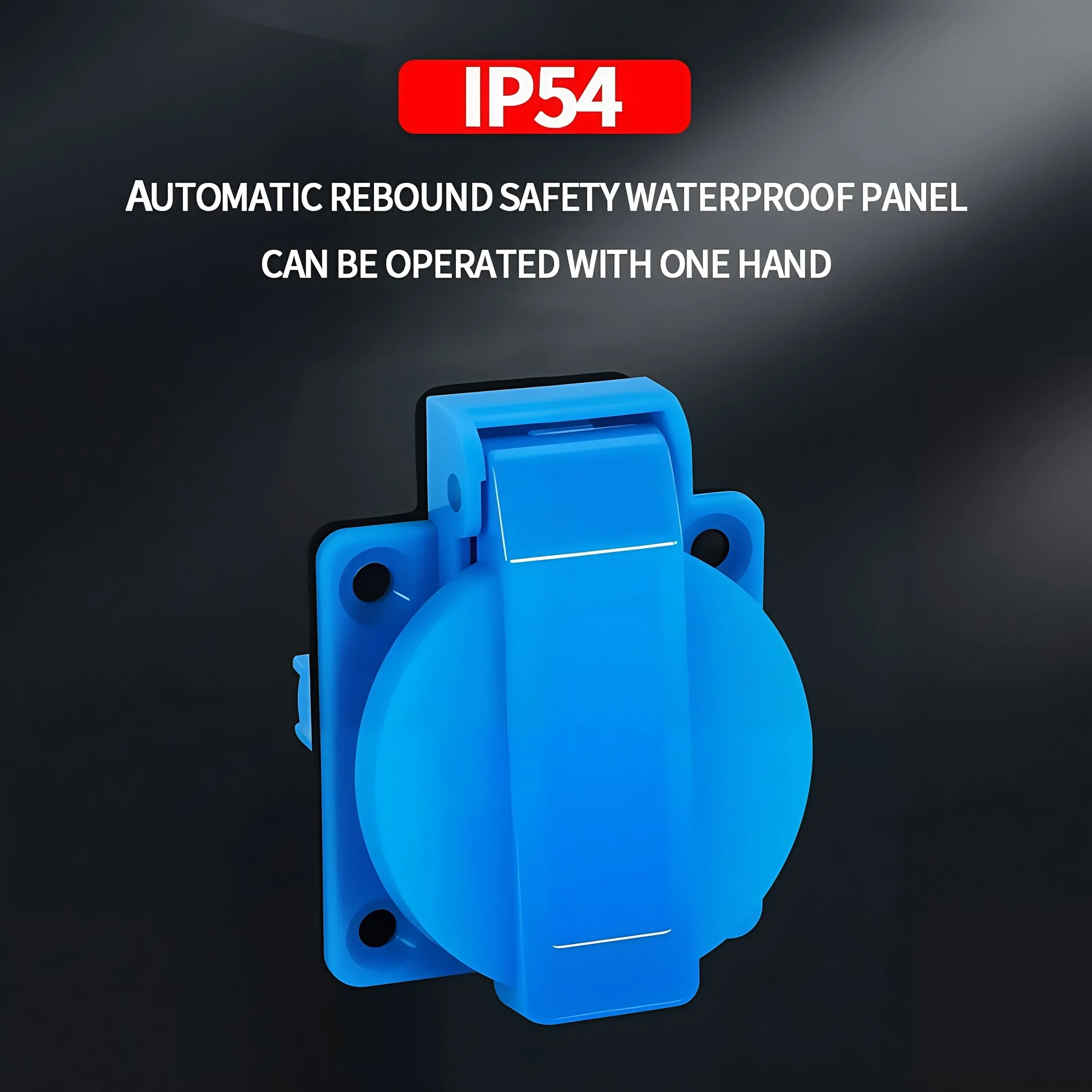 250V/16A Electrical Sockets IP54 Waterproof Industrial Connector Panel ...