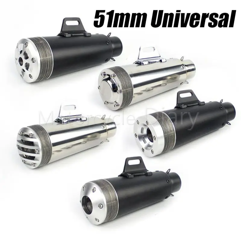 51mm-Motorcycle-Exhaust-Pit-Bike-Escape-Moto-Super-Pipe-Motorbike-Trap ...