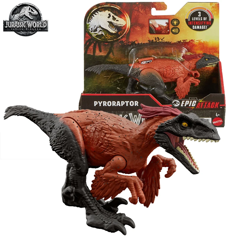 Original-Mettal-Jurassic-World-Figurine-Pyroraptor-Dinosaur-Models ...